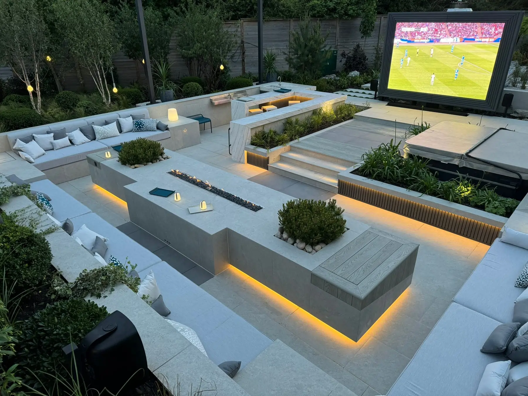 An Outdoor Entertainment Area Design